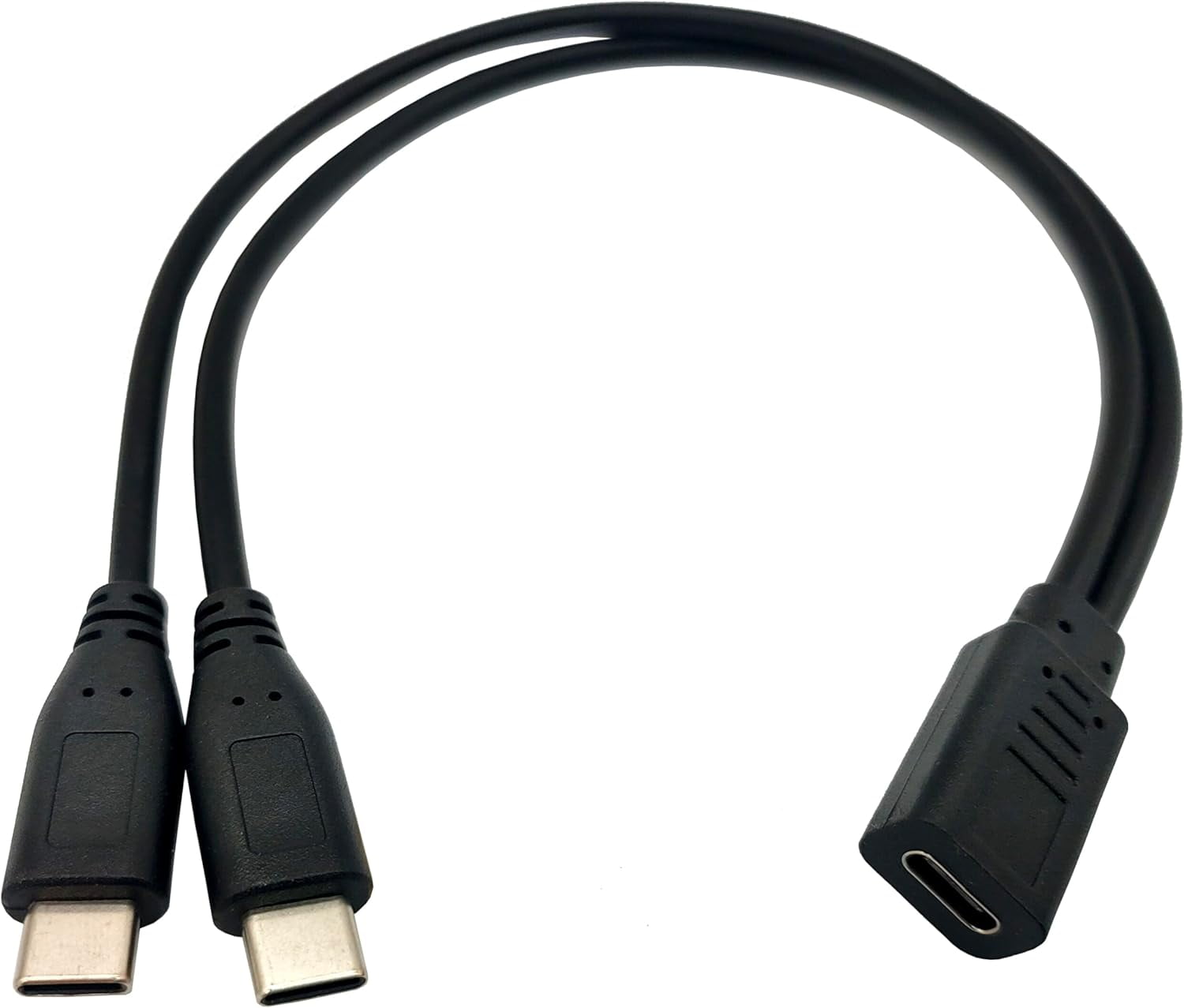 shiyou-USB C Splitter Charge Cable,1 Feet USB Type C Female to 2 Dual ...