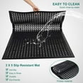 TrendMallOasis Commercial Rubber Drainage Mat, Non-Slip Anti-Fatigue ...