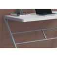 Computer Desk - 48"L / White / Silver Metal - Walmart.com