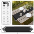 Black Cat Table Runner Linen Burlap Table Runner 108 Inches Long Cute ...