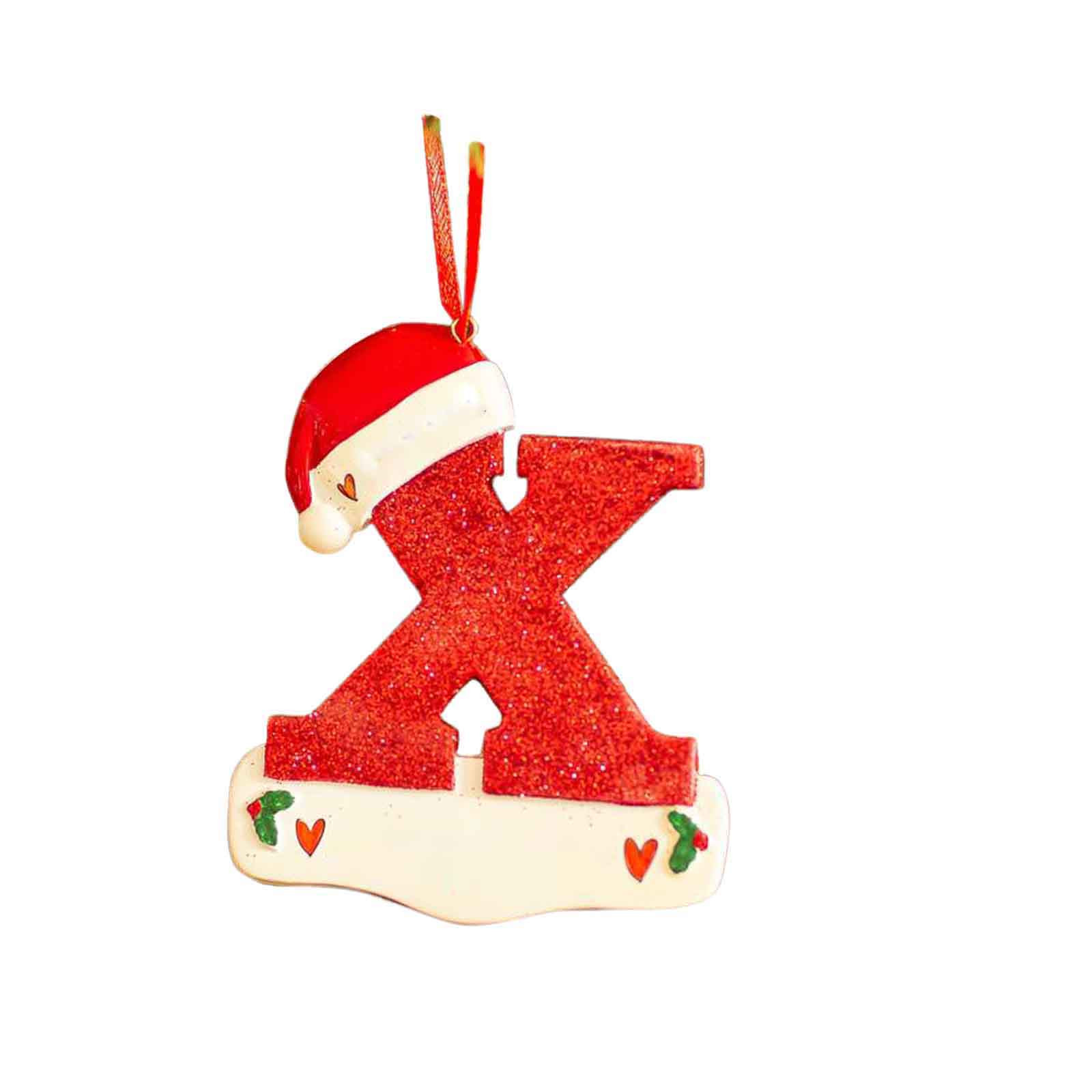 Personalized Christmas 26 Letter Ornaments Personalized Christmas