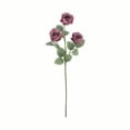 Artificial Rose Stem Flower Bouquet, Three Heads Plastic Floral Decor ...