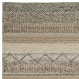 Safavieh Natura Rylan Wool Area Rug, Handwoven Striped Beige Decor, 3 ...