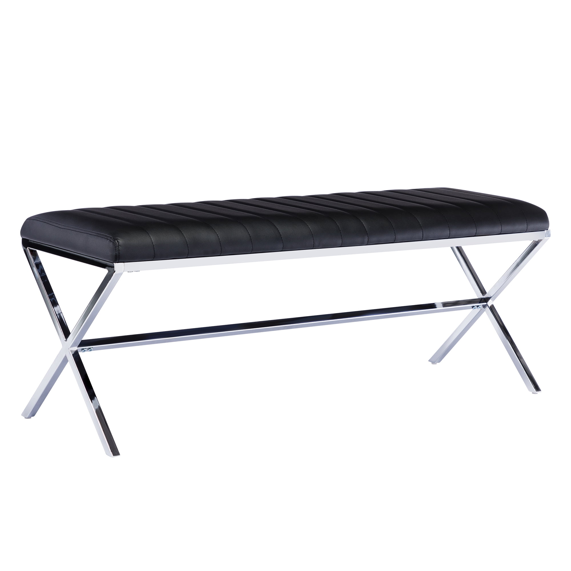 Duhome Dining Bench with Metal Base Upholstered Bedroom Bench Modern ...