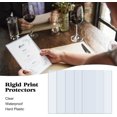 6 Pack 8.5" x 11" Rigid Print Protectors, Clear Waterproof Hard Plastic ...