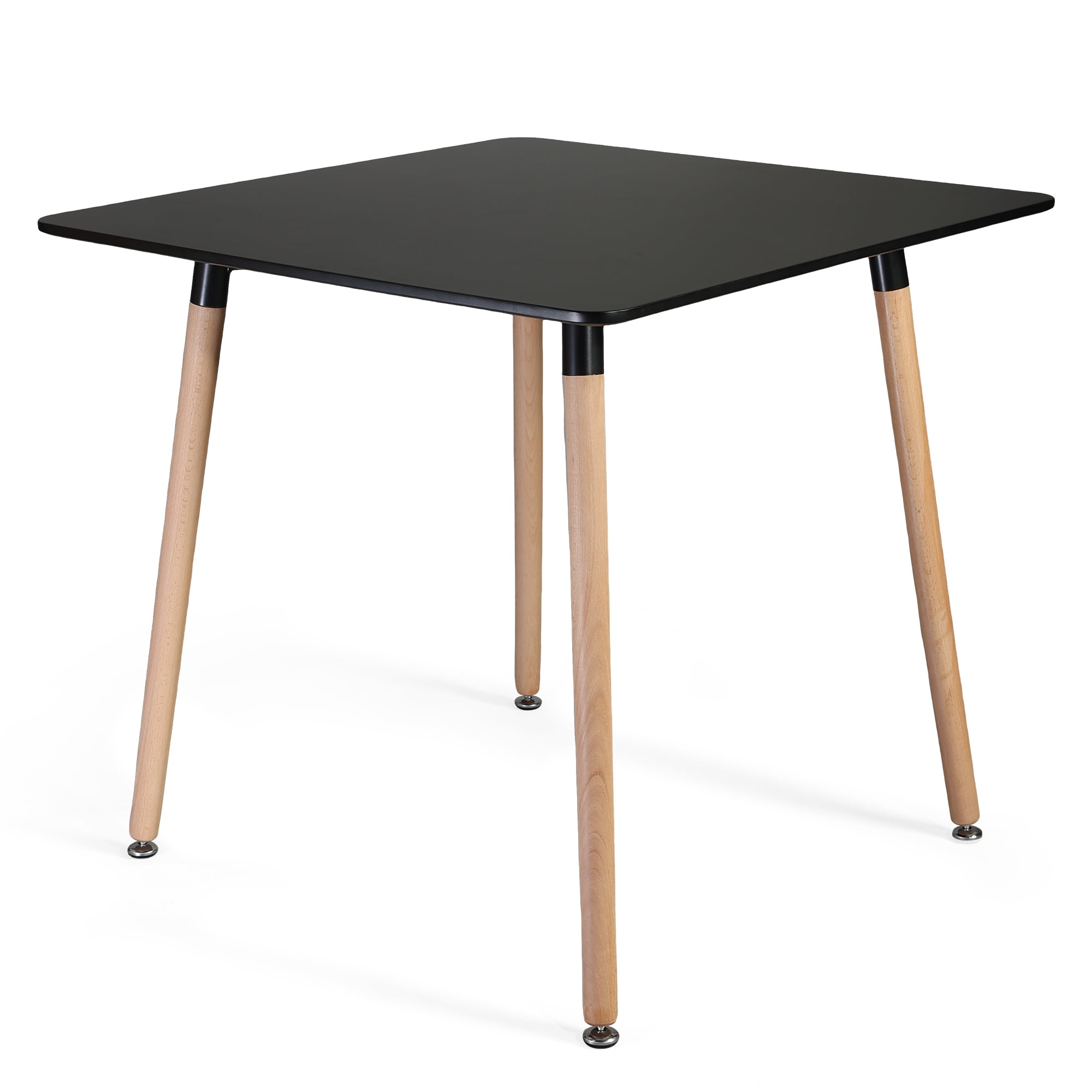 Solid wood dining table, Modern square bar table, Mid-century square ...