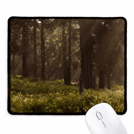 Dark Forestry Science Nature Scenery Mousepad Stitched Edge Mat Rubber ...
