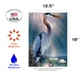Toland Home Garden Heron In Solitude Birds Bird Flag Double Sided 12x18 ...