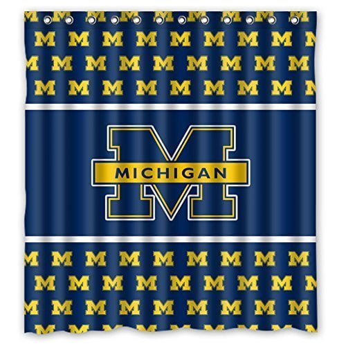 Click here for Touxihaa Michigan Wolverines Shower Curtain Bathro... prices