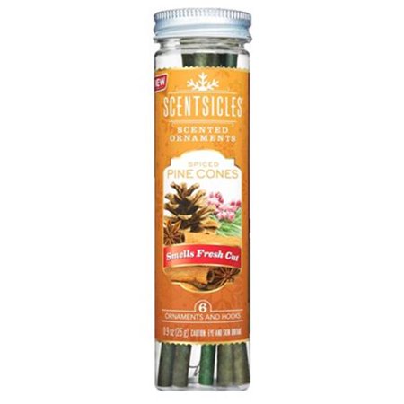 Enviroscent 238074 Scentsicles Spiced Pine Cones Scented Ornament, 6 ...