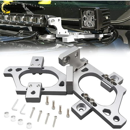 for Jeep JL Light Mount 42 inch LED Light Bar Brackets Hood Cowl Light ...