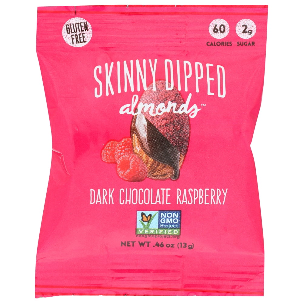 Skinny Dipped Dark Chocolate Raspberry Almonds 0 46 Oz