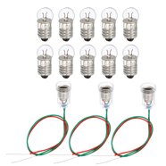 Uxcell 3.8V E10 Warm Yellow Light Mini Incandescent Bulbs with Box 1 ...