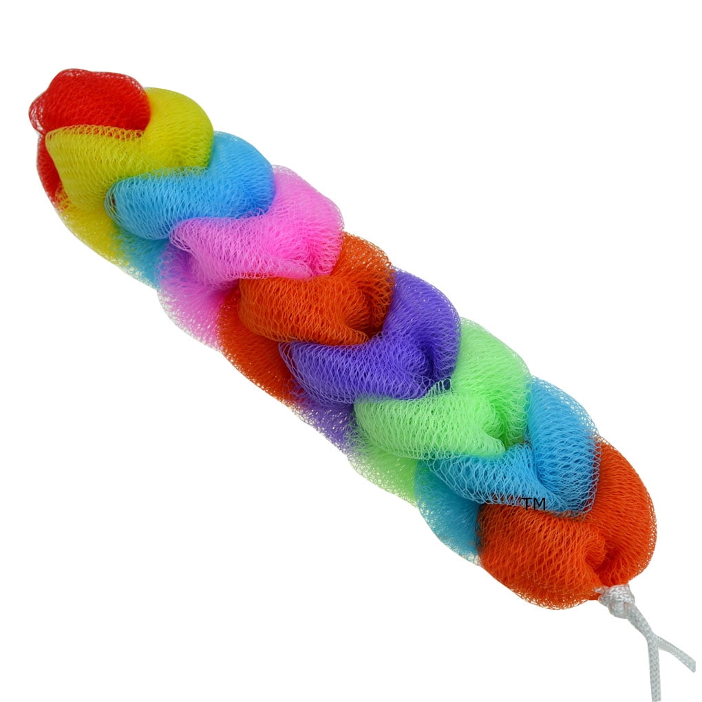 Bath Shower Body Exfoliating Bath Sponge Scrub Mesh Net Massage Towel ...