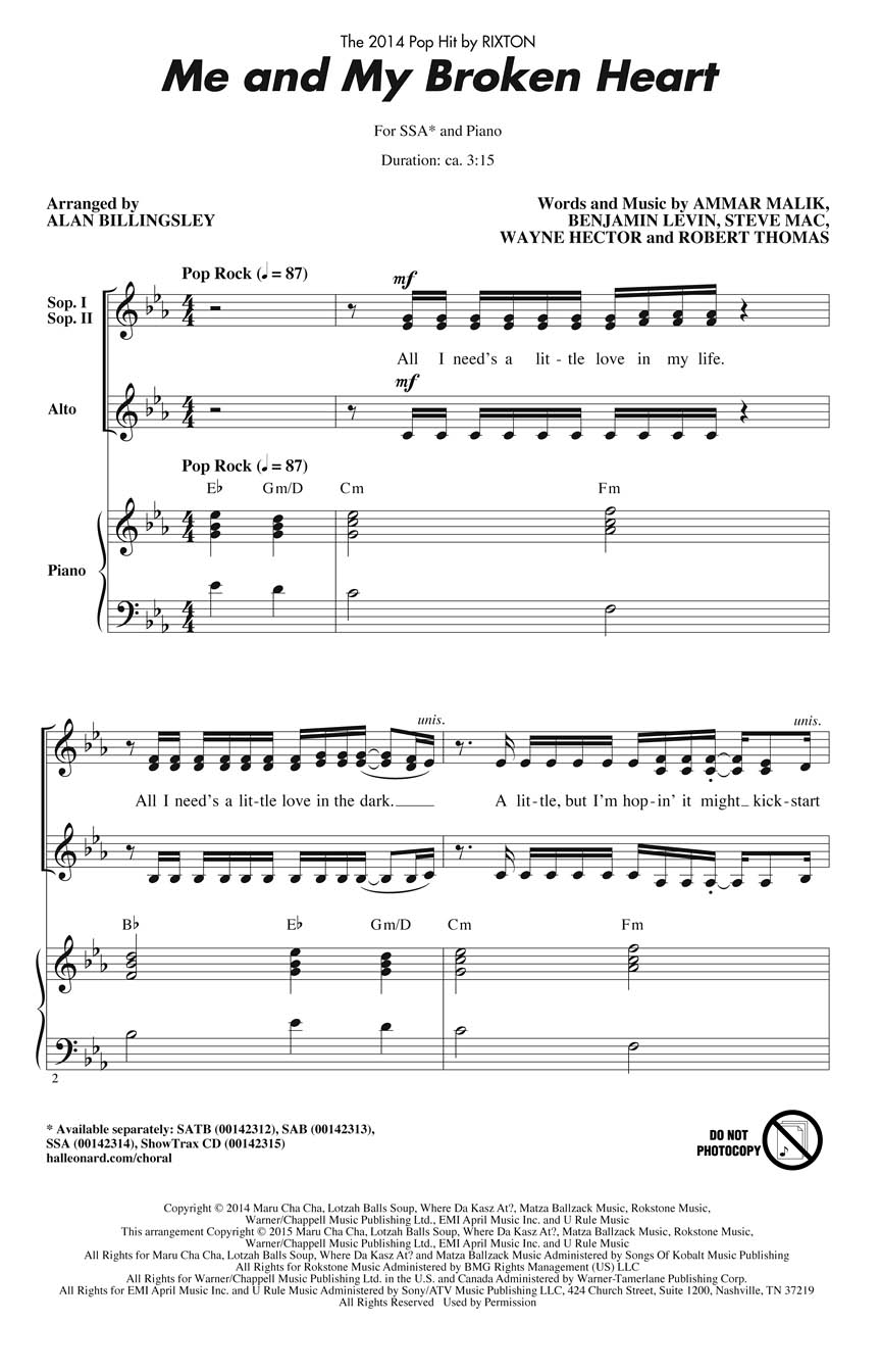 Rixton Me And My Broken Heart Album Cover