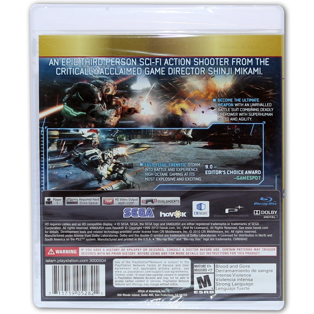 Vanquish Ps3 Suit