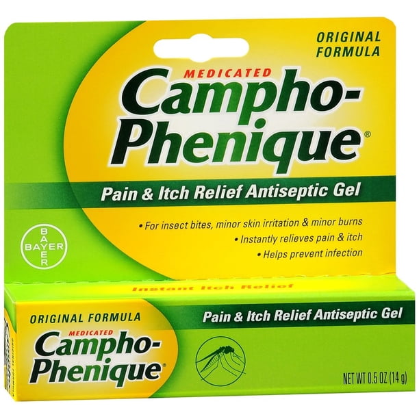 Campho-Phenique Pain and Itch Relief Antiseptic Gel, 0.5 Oz - Walmart.com