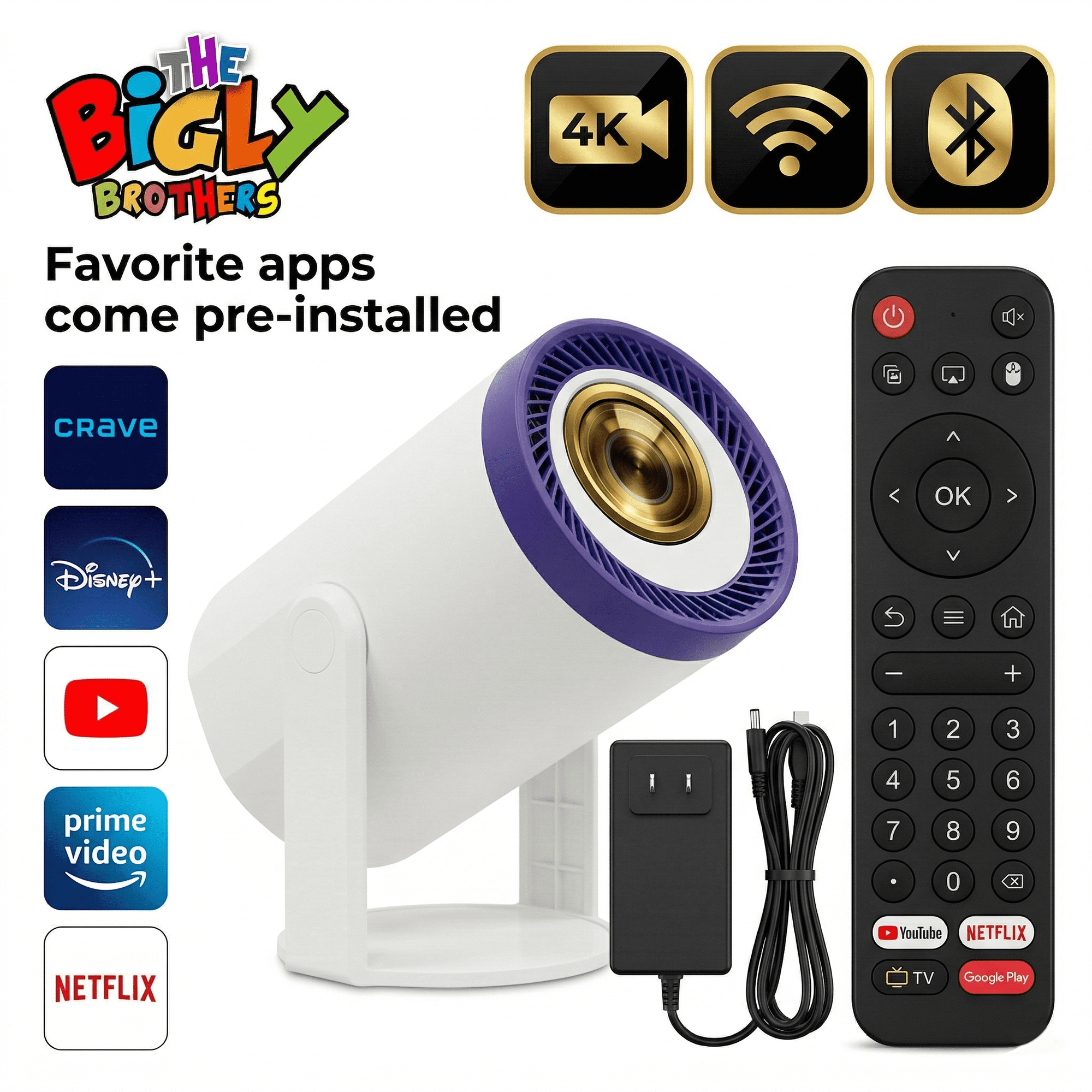 Click here for The Bigly Brothers Brother Eye 4k Mini Projector... prices