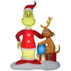 Gemmy Animated Airblown Inflatable Grinch Pulling Tree from Chimney ...