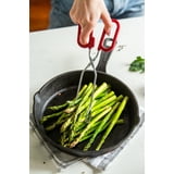 "GoodCook Large Serving 10"" Chrome Plated Kitchen Loop Tongs, Silver ...