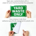 Yard Waste Only Signs 2 Pack - 10" x 7" Recycle Stickers, Waterproof ...