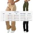 Cargo Pants Women Bandage High Waisted Straight Leg Relaxed Fit ...