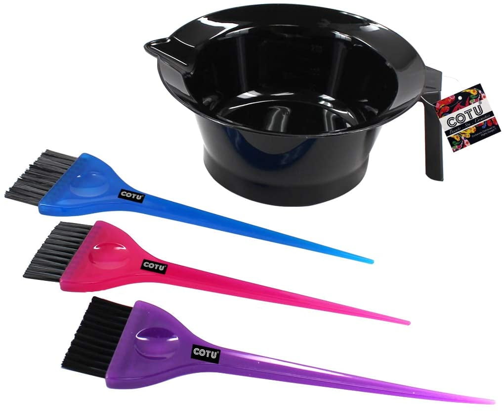 Professional Translucent Salon Hair Coloring Brush and Mixing Bowl Set ...