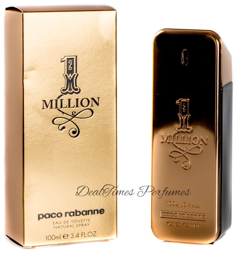 1 Million by Paco Rabanne Eau De Toilette Spray 3.4 oz for Men ...