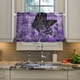 27"x24" Tier Curtains 2 Panels Enchanted Starry Night Butterfly Art ...