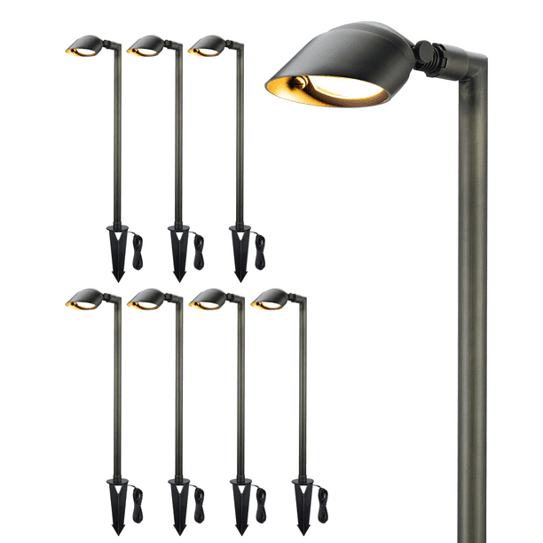 Gardenreet Brass Low Voltage Pathway Lights, 12V Outdoor LED Landscape ...