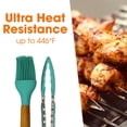 Cheer Collection 12 Piece Silicone Spatula Set with Wooden Handles ...
