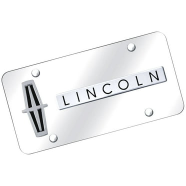 Au-TOMOTIVE GOLD Lincoln Chrome/Black Logo on Chrome Plate - Walmart.com