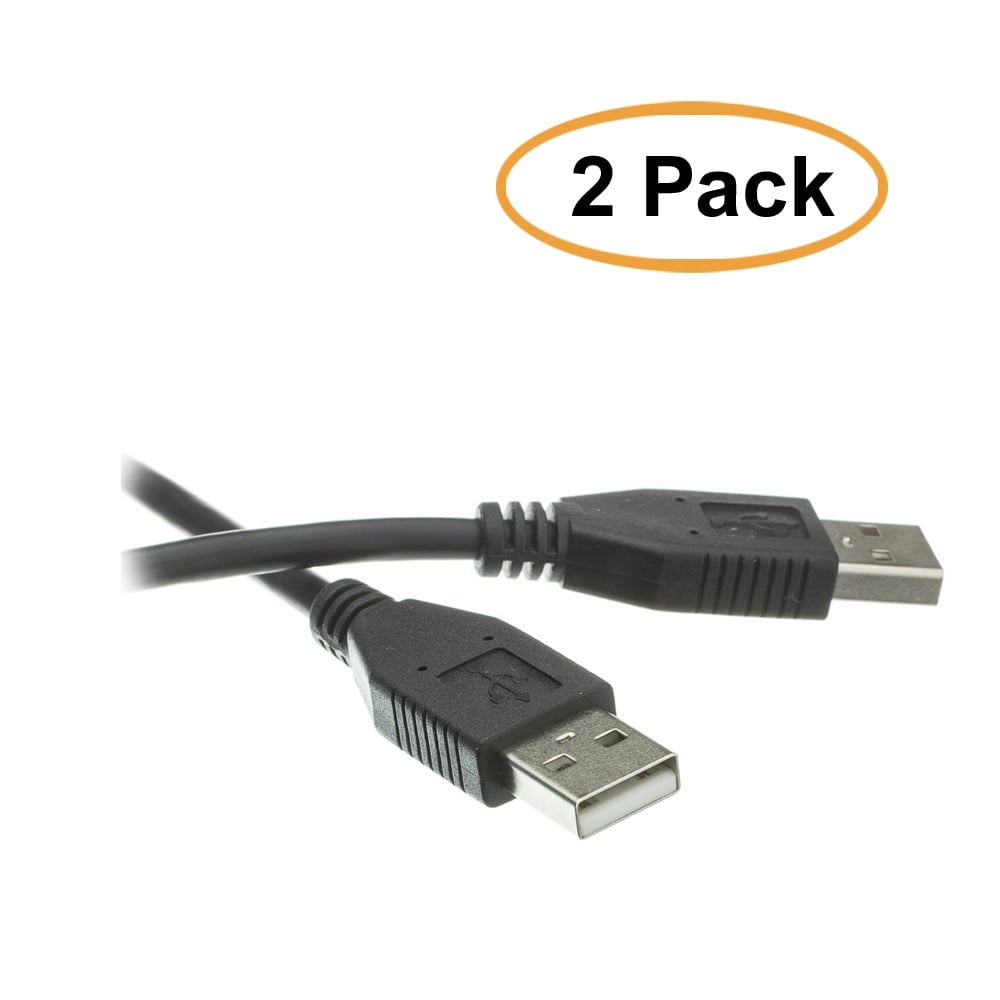 C&E USB 2.0 Type A Male to Type A Male Cable, Black, 10 Feet, 2 Pack ...