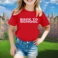 Girls Graphic Tee Short Sleeve Crew Neck Preppy Basic School Summer T ...