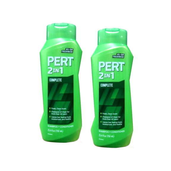 Pert Plus 2 in 1 Anti-Dandruff Shampoo and Conditioner, 25.40 oz, Pack ...