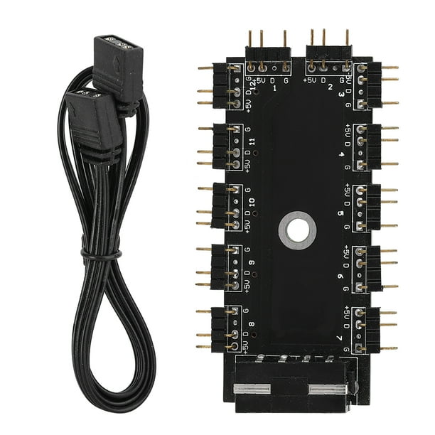 3‑Pin Splitter Portable Hub Docking Station Computer Accessory ARGB for ...