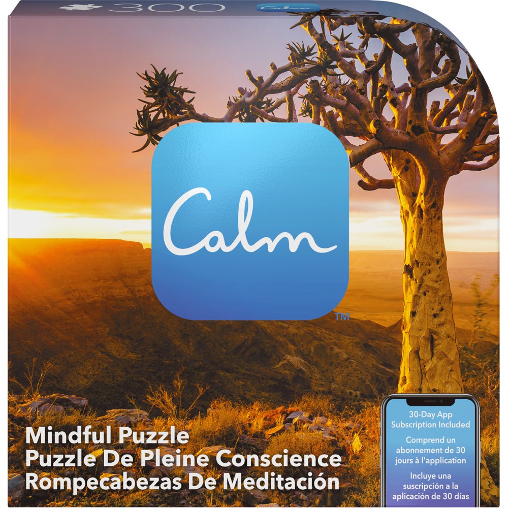 300-Piece Calm Jigsaw Puzzle and Storage Bag, Quiver Tree - Walmart.com ...