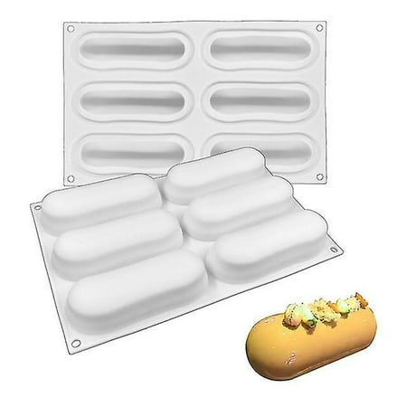 6 Puffs Mousse Silicone Mold French Dessert Chiffon Diy Bakeware Cake ...