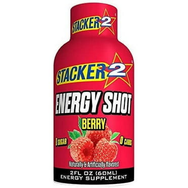 Stacker 2 Energy Shot Berry 2 oz. (Each) - Walmart.com