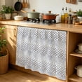 Cabinet Curtain 35''W x 35''L, Animal Leather Under Sink Curtain Drapes ...