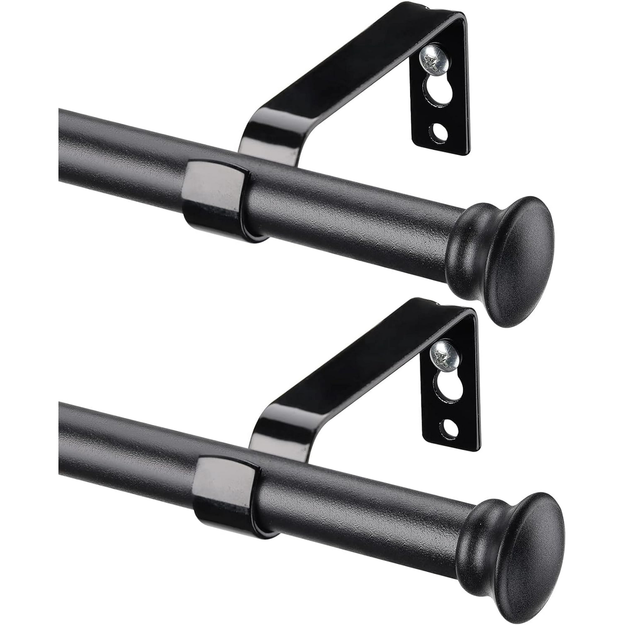 Click here for Oruyrop Curtain Rods 2pack  Black Curtain Rods For... prices