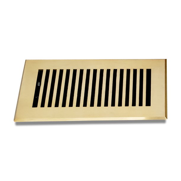 Cast Aluminum Floor Register 4" X 10" VR-102 Brushed Gold - Walmart.ca