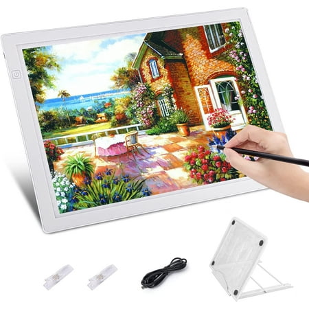 A4 Light Box Drawing Pad, Portable Ultra Thin Adjustable Brightness ...