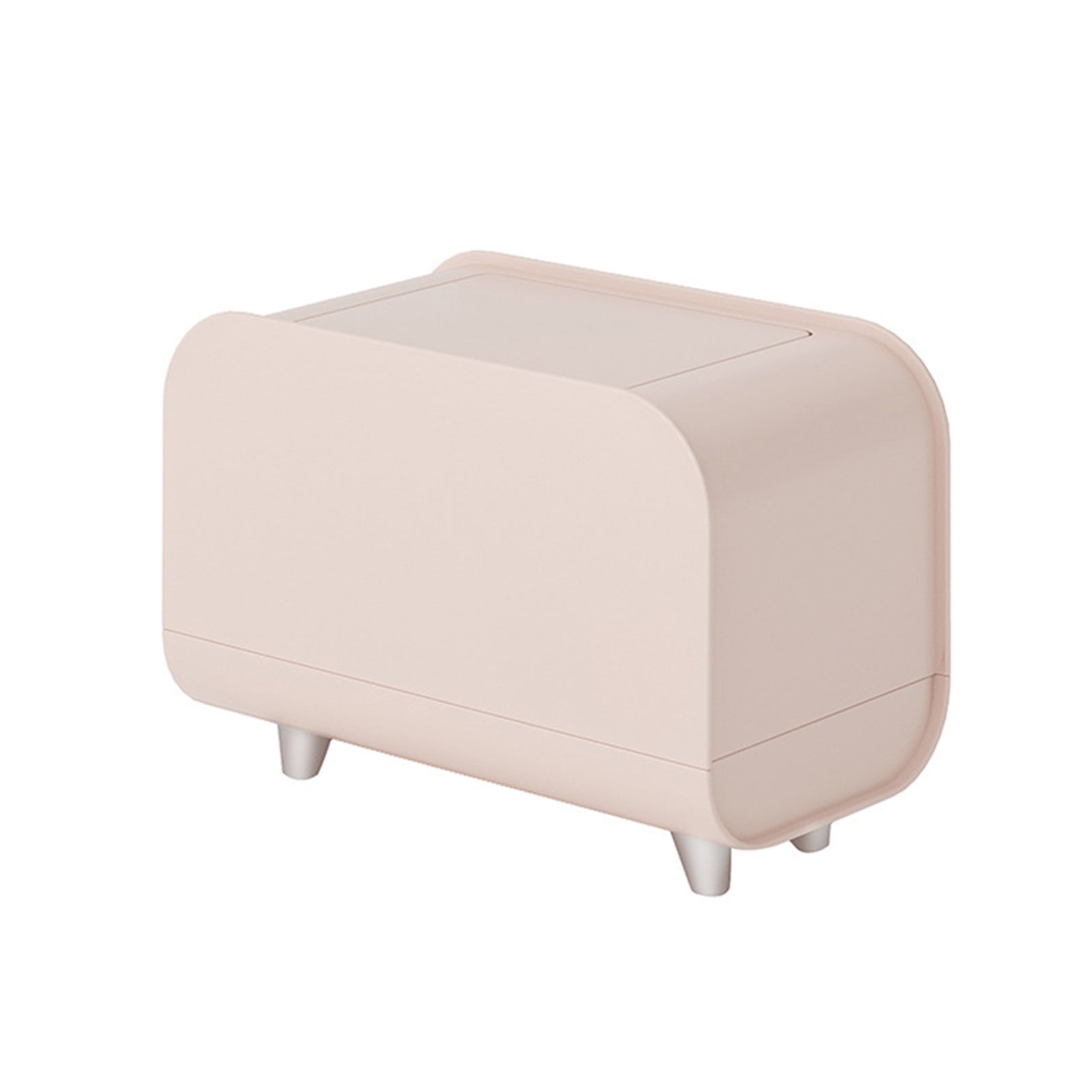 Sealed Double Layers Car Trash Can - Office Desktop, Press-to-Open Lid ...