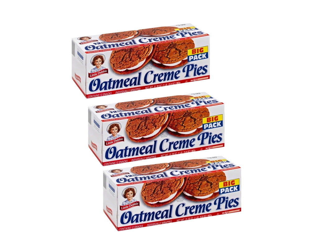 Little Debbie Oatmeal Creme Pies Big Packs 3 Count - Walmart.com