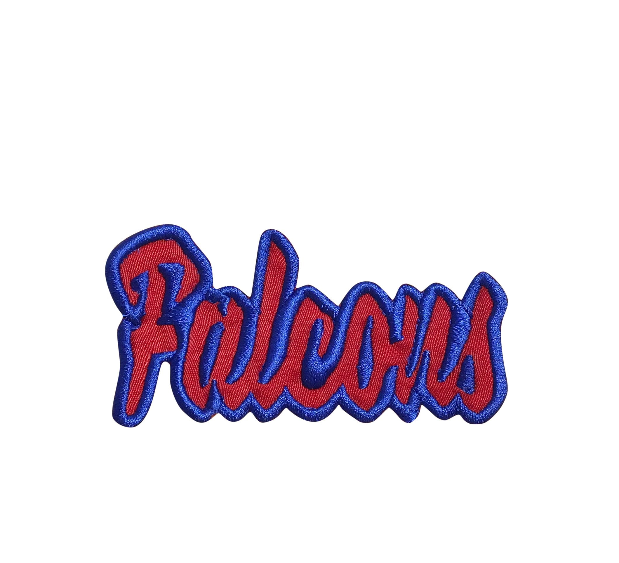 Falcons - Red/Royal Blue - Team Mascot - Words/Names - Iron on Applique ...