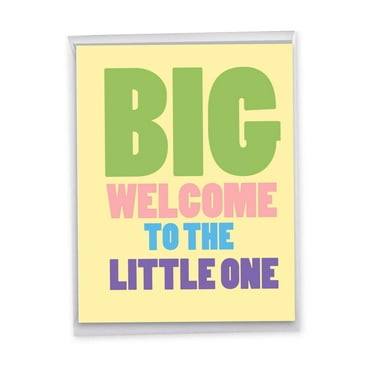 1 Big Newborn Baby Card with Envelope (8.5 x 11 Inch) - Inflated ...