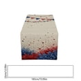 Fmbmuo Independence Day Table Flag Red White Blue Star Striped Floral ...