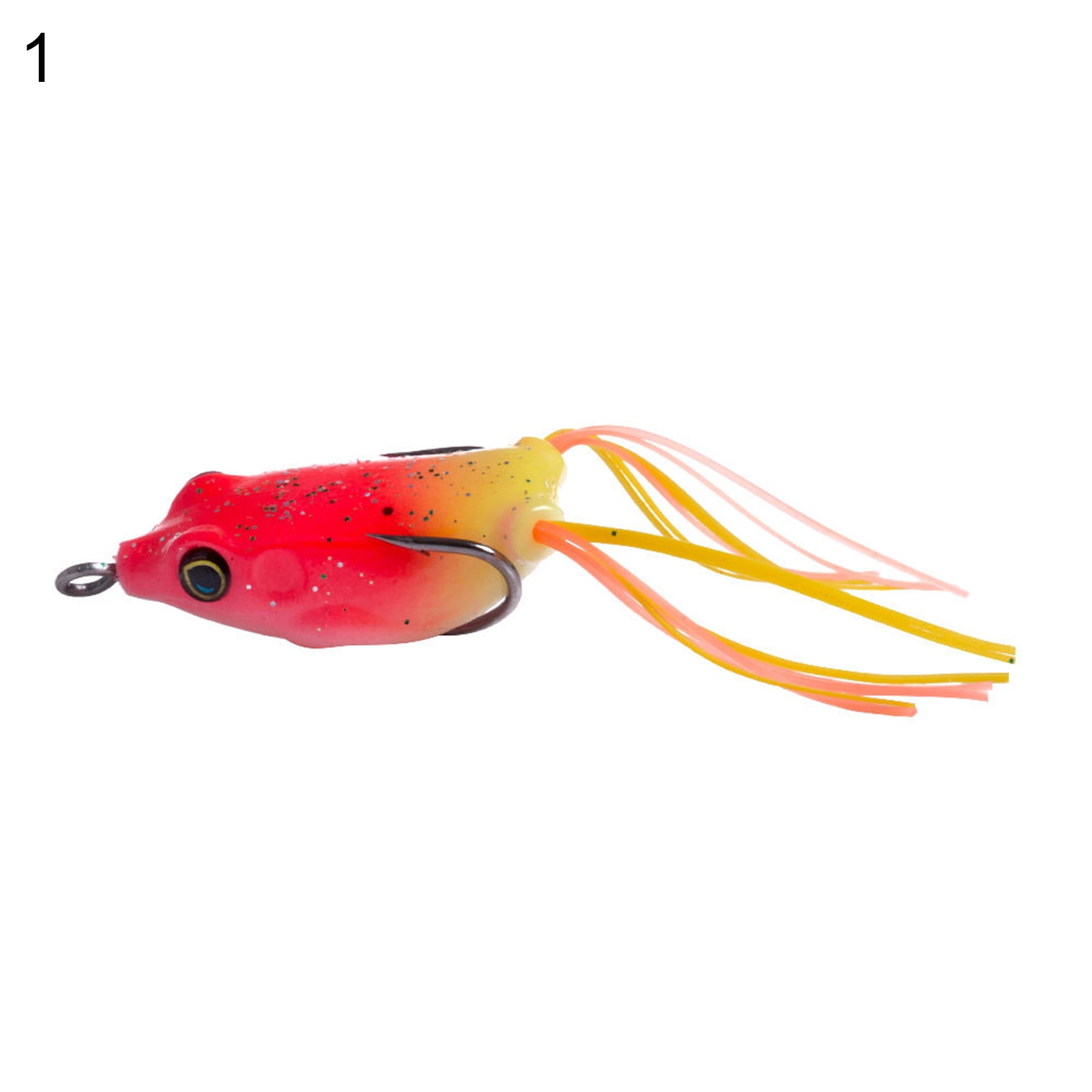 Topwater Frog Lures, Artificial Frog Fishing Lure Kit with Tackle Box ...