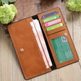 Slim Thin Leather Women Wallet RFID Blocking Credit Card Holder Bifold ...